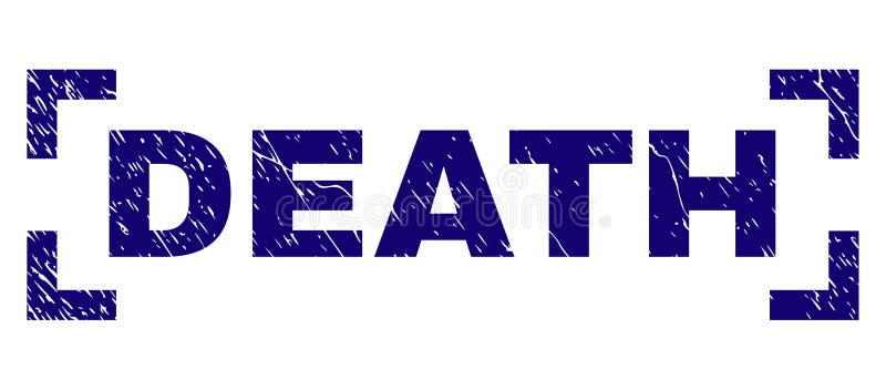 Scratched Death Penalty Line Seal with Collage Bones Icon Stock ...