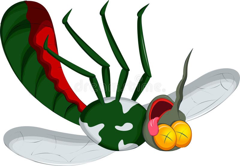 Death mosquito cartoon stock illustration. Illustration of blood - 69171146