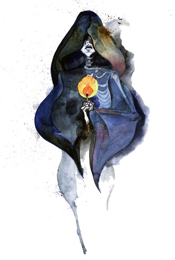 Grim Reaper with Scythe, Death Pointing Finger. I Want You Dead! Stock ...