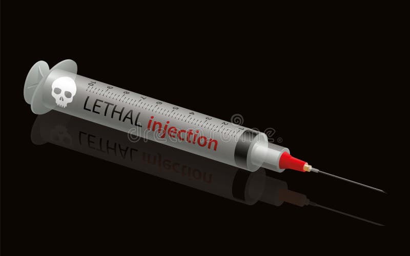 Death Penalty Lethal Injection Stock Vector - Illustration of substance ...