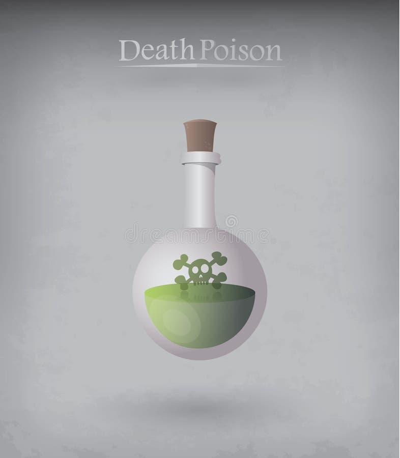 Death poison stock vector. Illustration of shadow, skull - 36283800