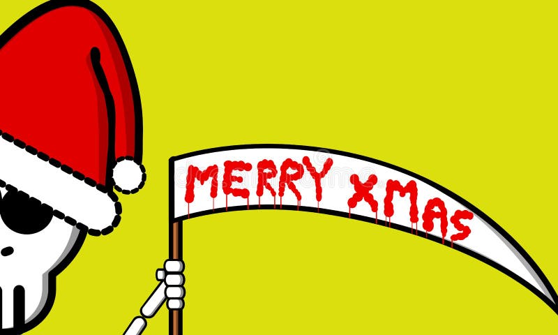 Death santa stock illustration. Illustration of alternative - 6917827