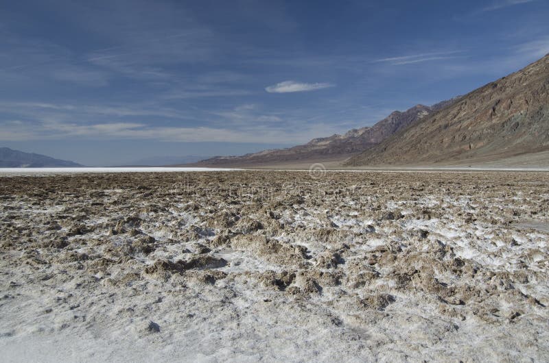 Death Valley - Bad Water Basin Stock Image - Image of south, point ...