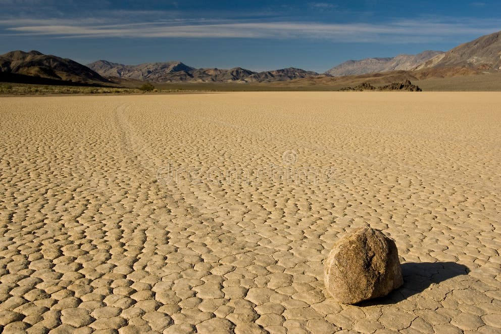 Death Valley Race Track stock photo. Image of stone, california - 13834416