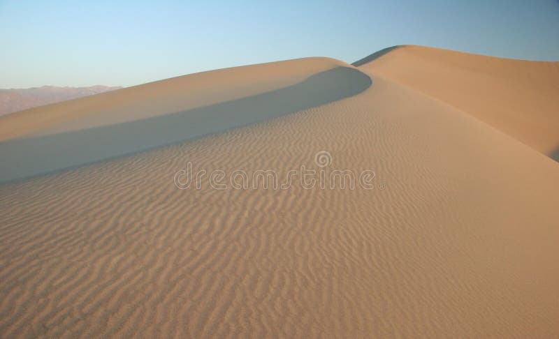 Death Valley sand dunes stock image. Image of isolation - 5367309