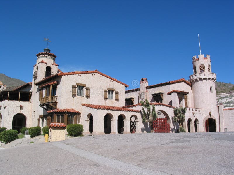 Death Valley Scotty S Castle Stock Photo - Image of scotty, enduring ...