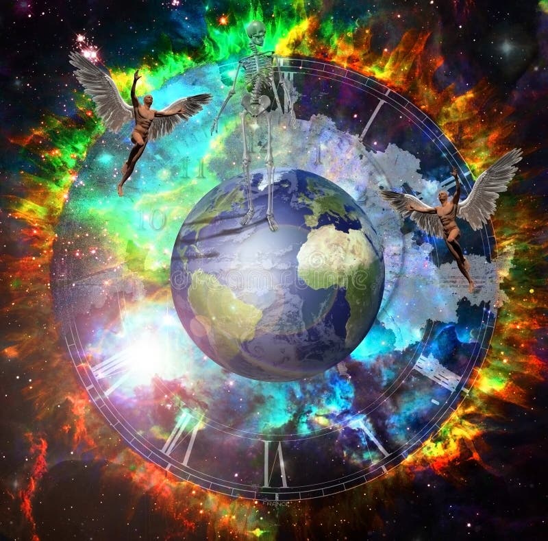 Death walks the Earth stock illustration. Illustration of fantasy ...