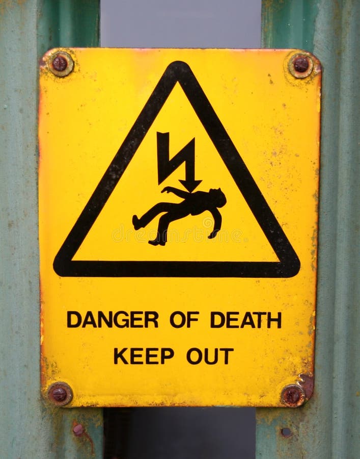 Death warning stock image. Image of lightning, warning - 202325