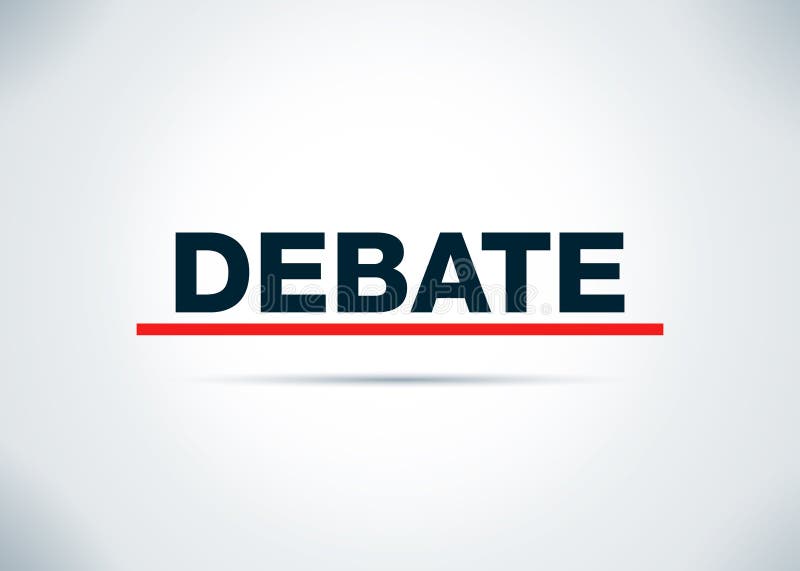 Debate Abstract Flat Background Design Illustration Stock Illustration ...