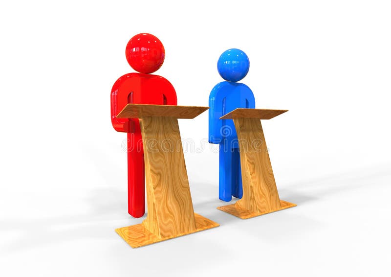 Debate concept stock illustration. Illustration of figure - 66120669