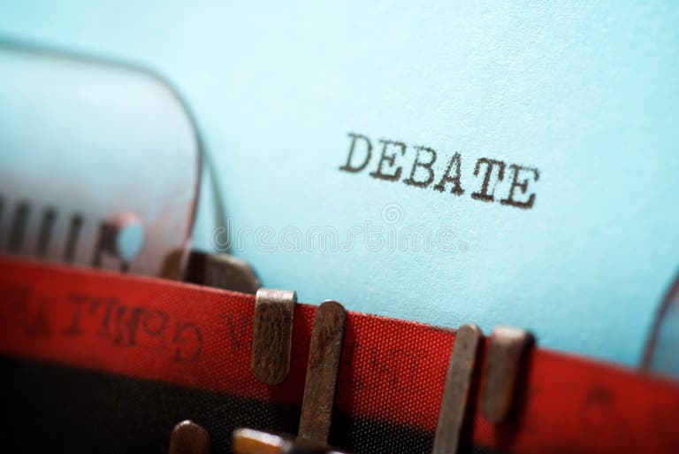 Debate concept view stock image. Image of typography - 236518969