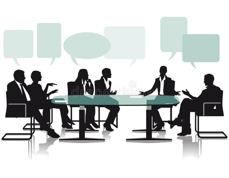 Debate and Discussion in Office Stock Vector - Illustration of ...