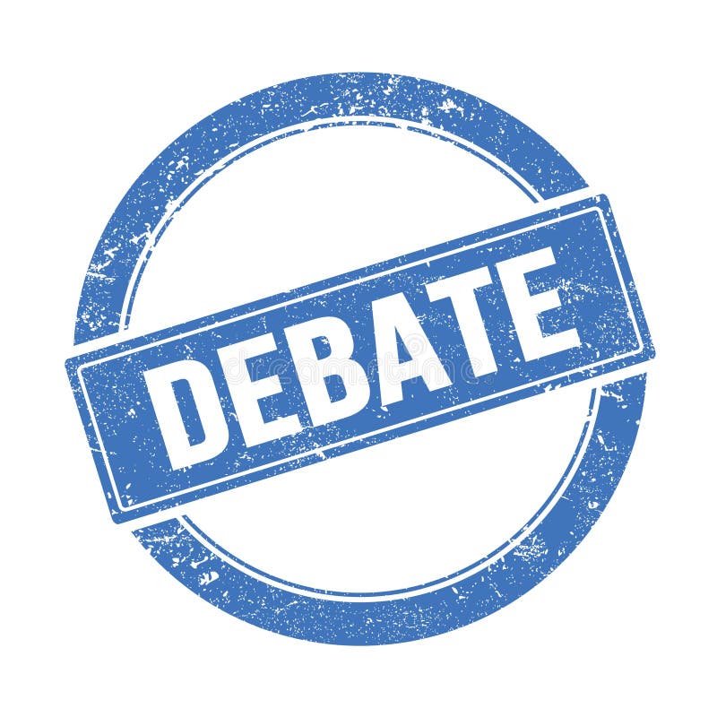 Debate Text on a White Stickers. Chart or Mechanism Concept Stock Image ...