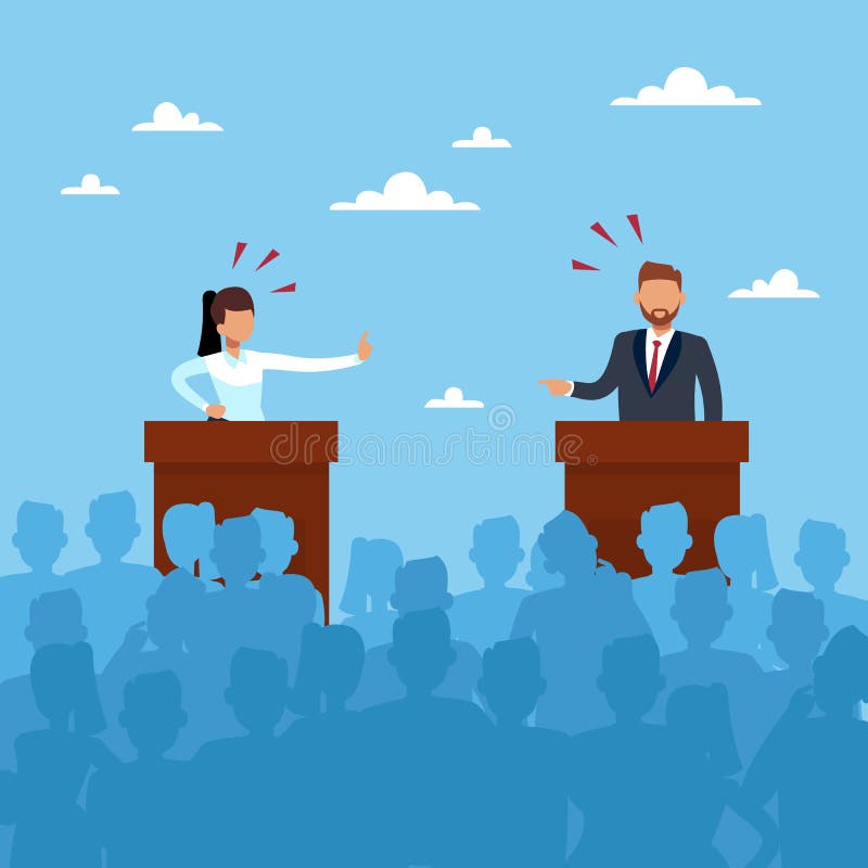 Cartoon Crowd Public Speech Stock Illustrations – 531 Cartoon Crowd ...