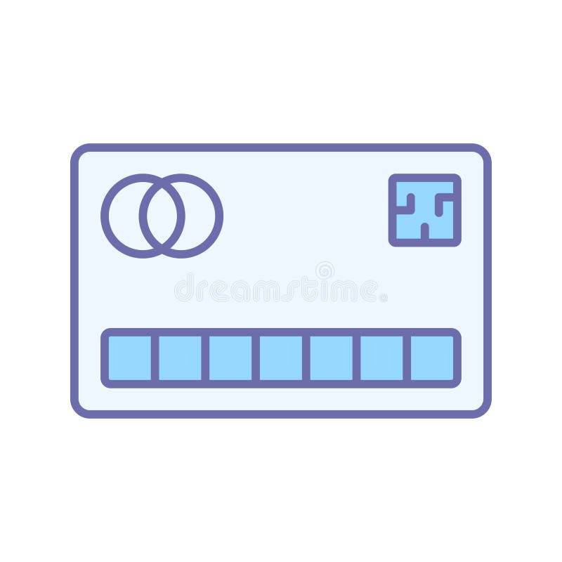 Debit bank card icon stock vector. Illustration of payment - 239790606