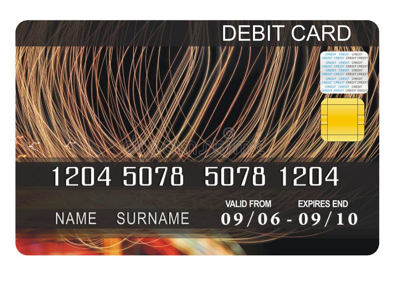Debit card stock illustration. Illustration of financial - 44848253