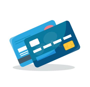 Debit Card Cartoon Isolated Vector Illustration Stock Vector ...
