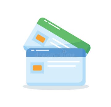 Debit Card Cartoon Isolated Vector Illustration Stock Vector ...