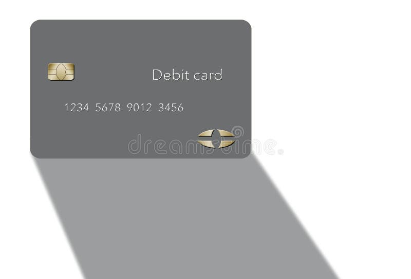 A Debit Card Casts a Shadow in this Minimalist Image with Limited Color ...