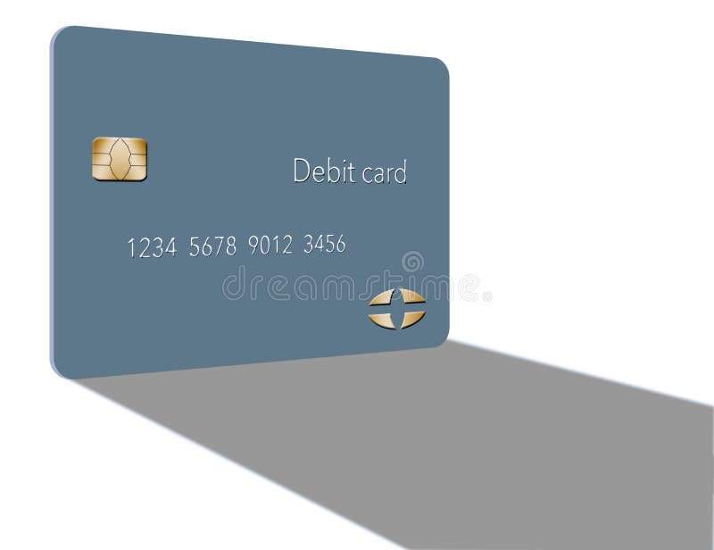 A Debit Card Casts a Shadow in this Minimalist Image with Limited Color ...