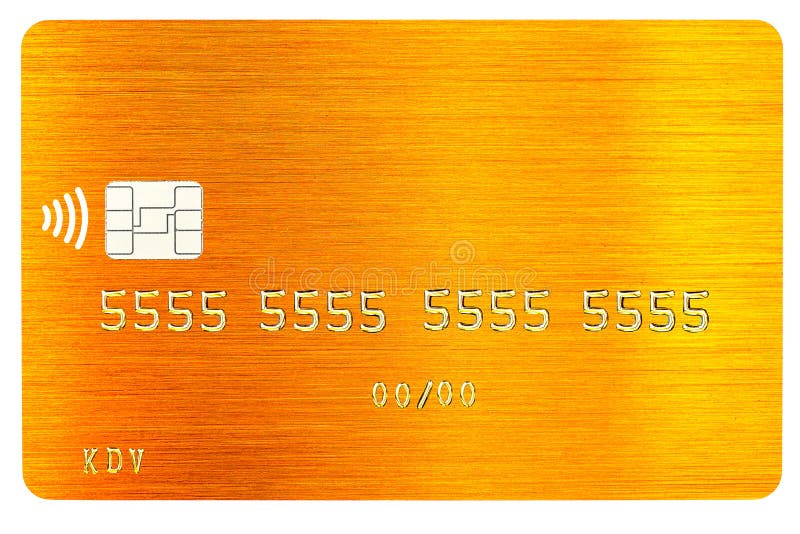 Debit Card Closeup on Transparent Background Stock Image - Image of ...