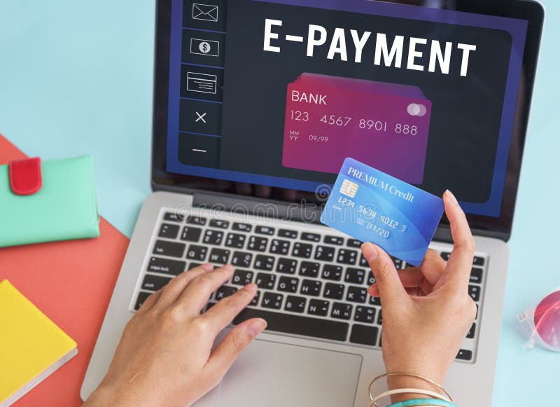 Debit Card Payment Account Graphic Concept Stock Image - Image of ...