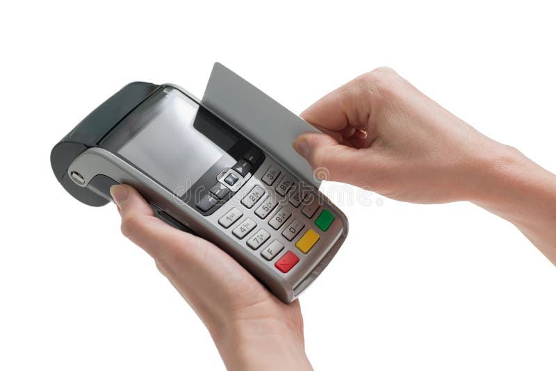 Swiping Credit Card With POS-terminal Stock Photo - Image of deposit ... Swiping Credit Card With POS-terminal Stock Photo - Image of deposit ...