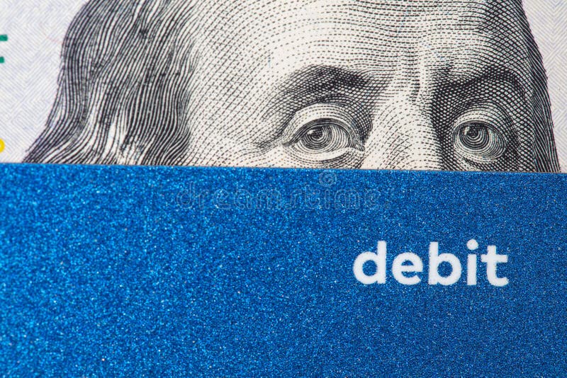 Debit Card and US 100 Dollar Banknote Stock Photo - Image of money ...