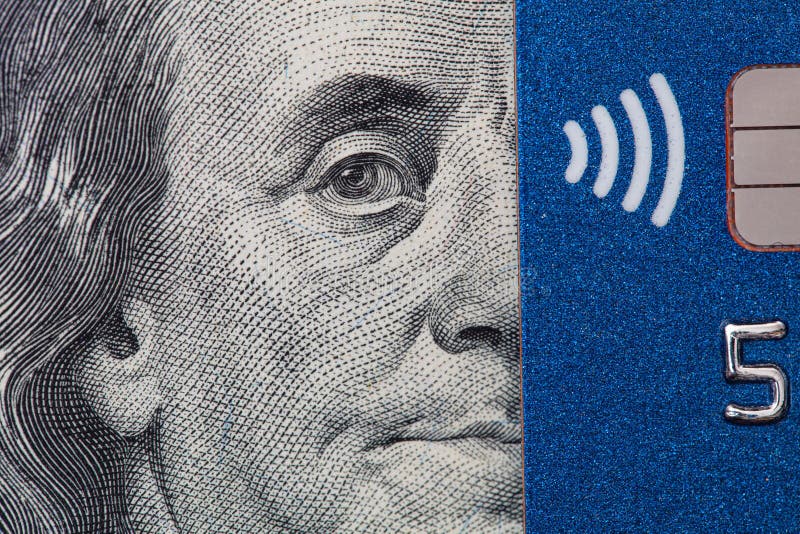 Debit Card and US 100 Dollar Banknote Stock Photo - Image of concept ...