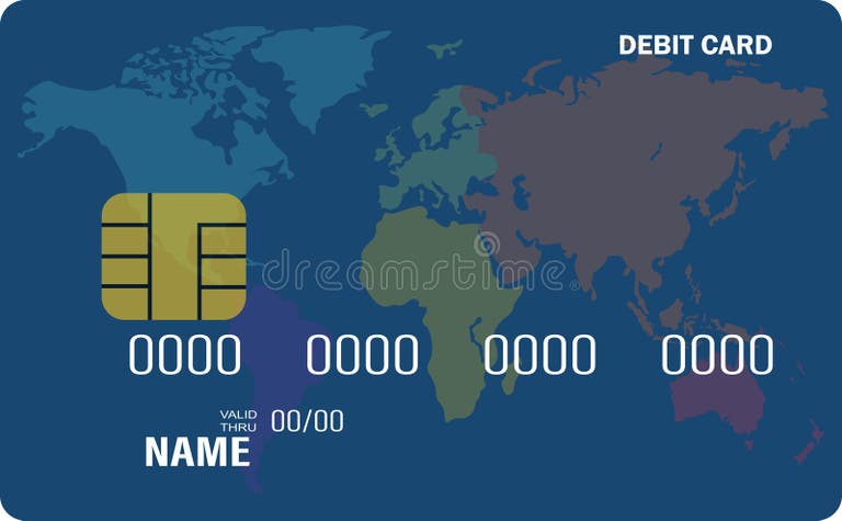 Debit Cards Vector Mockups, Bank Card Sample, Smart Card Sample Stock ...