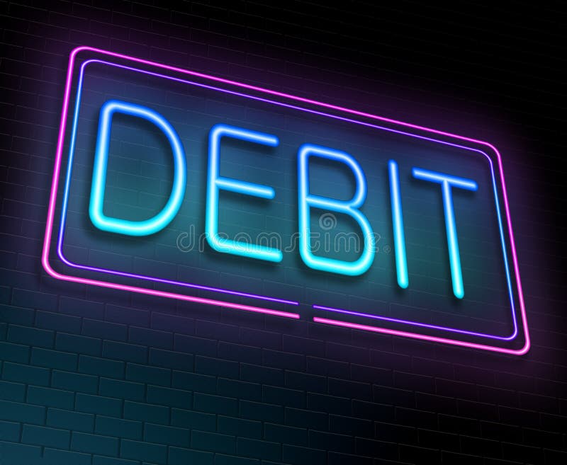Debit concept. stock illustration. Illustration of debit - 39014370