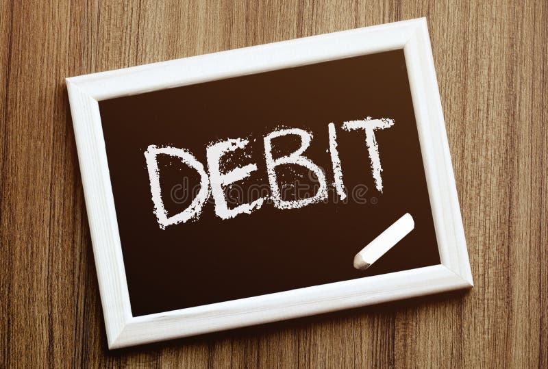 DEBIT. Hand Writing with Copyspace for Text Stock Image - Image of ...