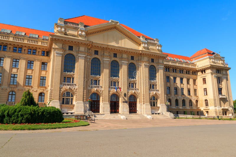 University Of Debrecen In Winter Stock Photo - Image of urban, europe ...