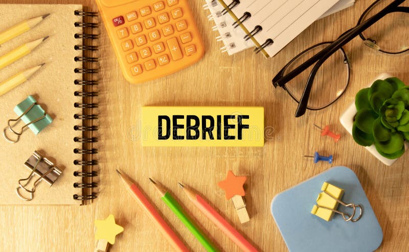 Debrief Word in a Dictionary. Debrief Concept Stock Image - Image of ...