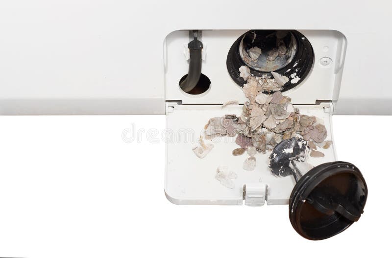 The Debris Filter in the Washing Machine is Clogged with Lime Scale and ...