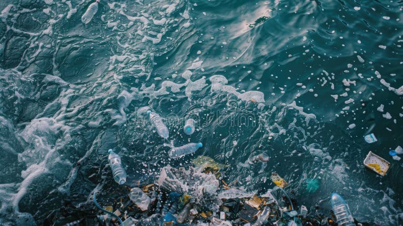 Debris Floating on Water Surface, Suitable for Environmental Concepts ...