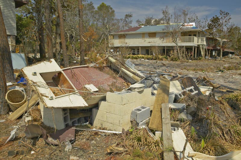 Debris in front of house editorial photo. Image of home - 26273886