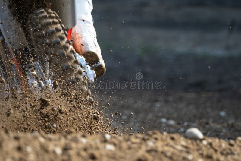 Debris on Ground on a Motocross Track Stock Photo - Image of cross ...