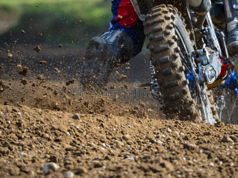 Debris on Ground on a Motocross Track Stock Image - Image of cross ...