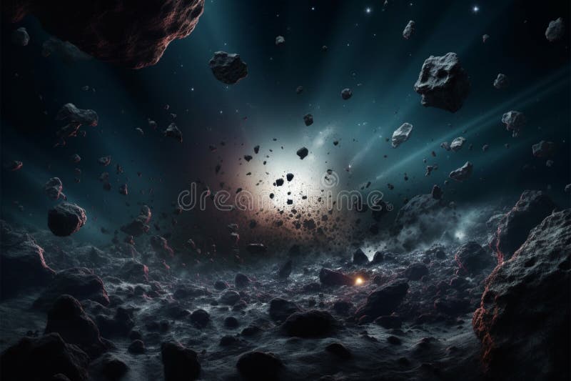 Debris Scatters in Space, Aftermath of a Colossal Celestial Explosion ...