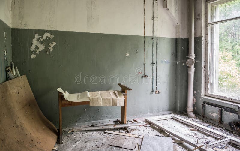Debris in Technical Room in Pripyat Stock Image - Image of interior ...