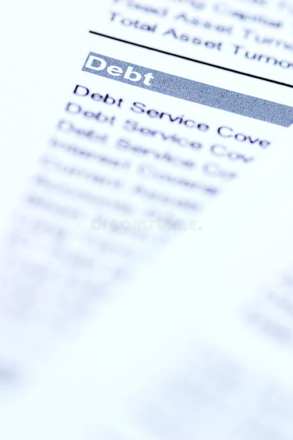 Debt stock image. Image of budget, charge, chart, corporation - 1242483