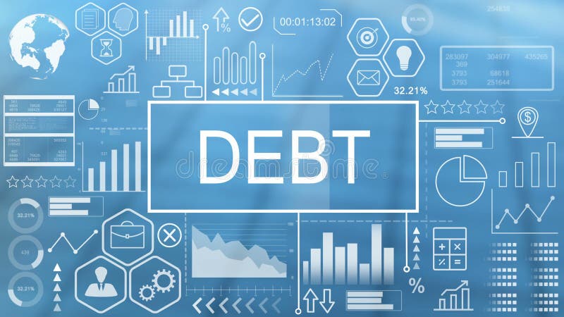Debt, Animated Typography stock footage. Video of graphic - 158996408
