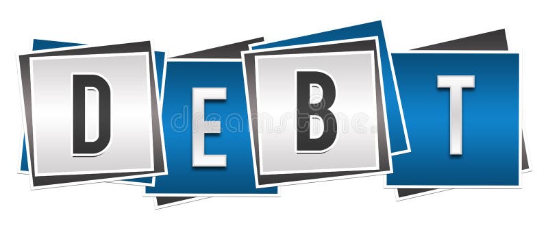 Bad debt blue stamp stock illustration. Illustration of illustrative ...