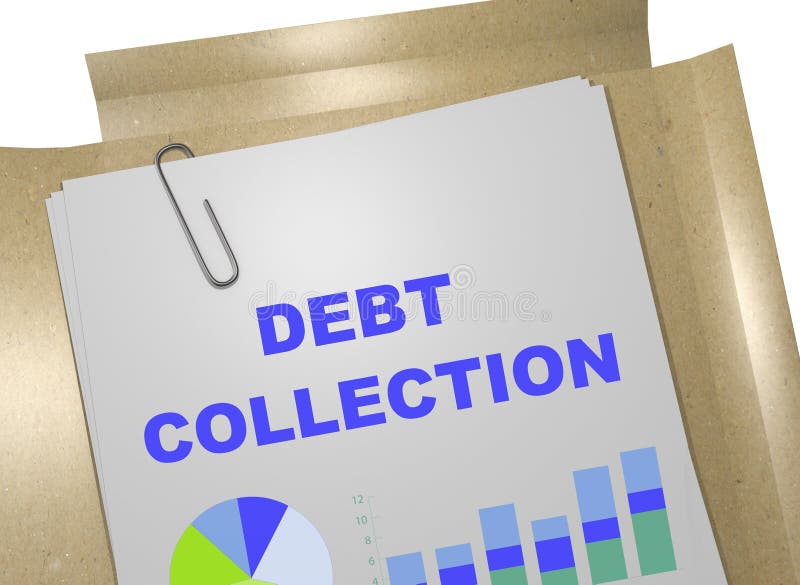 Debt Collection concept stock illustration. Illustration of banking ...