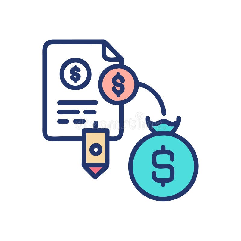 Debt Collection Visual Icon Stock Vector - Illustration of direction ...