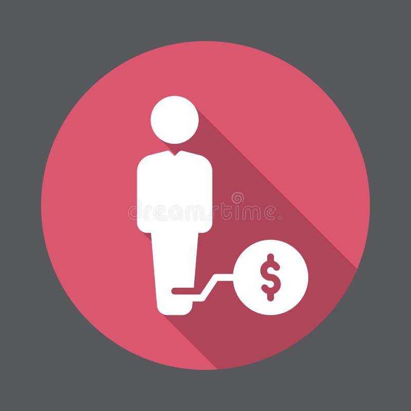 Debt Icon Vector, Filled Flat Sign, Solid Pictogram Isolated on White ...