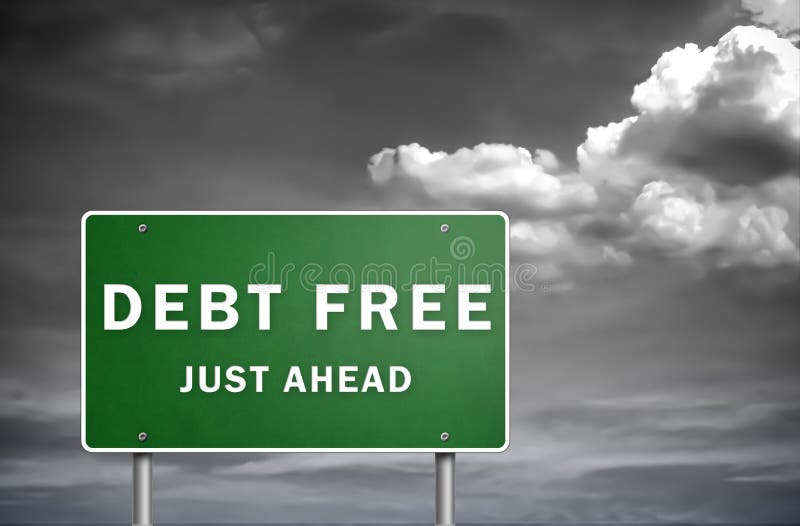 Debt Free Laptop Means Financial Freedom and No Liability Stock ...