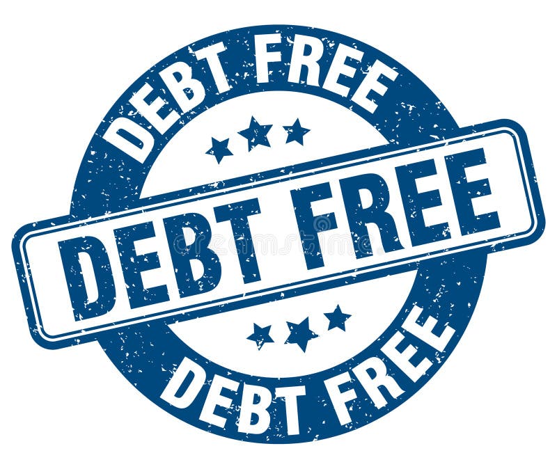 Debt Free Stamp. Debt Free Label. Round Grunge Sign Stock Vector ...