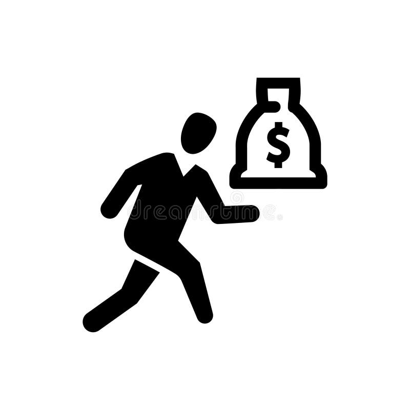 Debt Icon. Simple Editable Vector Graphics Stock Vector - Illustration ...